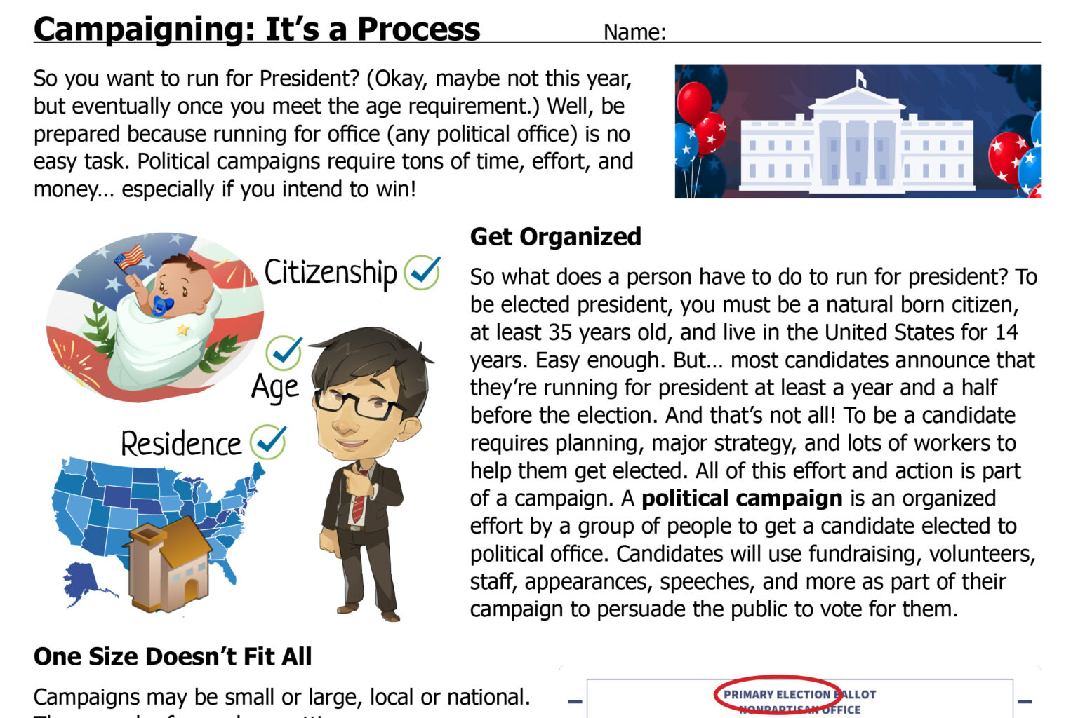 iCivics Election Headquarters - iCivics